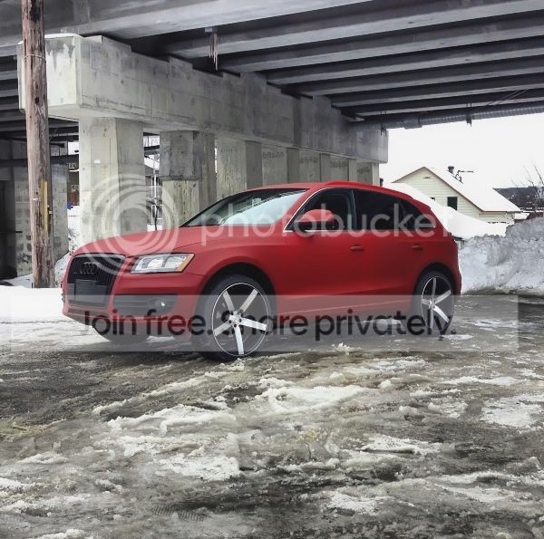 Matte red audi q5